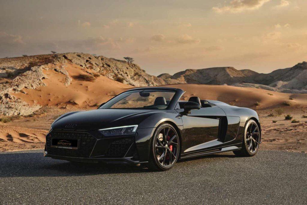 Rent Audi R8 Spyder Black in Dubai | Best Price 2025